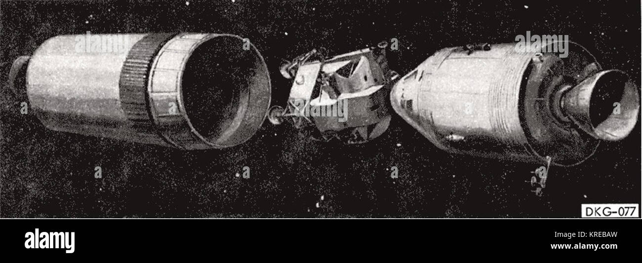 CSM & S-IVB separation Stock Photo - Alamy
