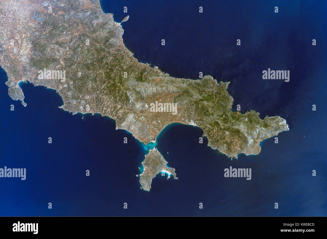 Cape Malea and Elafonissos island in the Bay of Vatika.ISS015-E-9024 ...