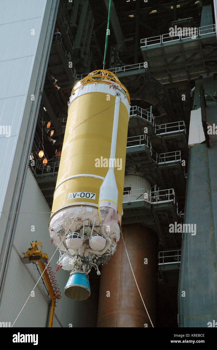 Centaur upper stage being lifted Stock Photo - Alamy