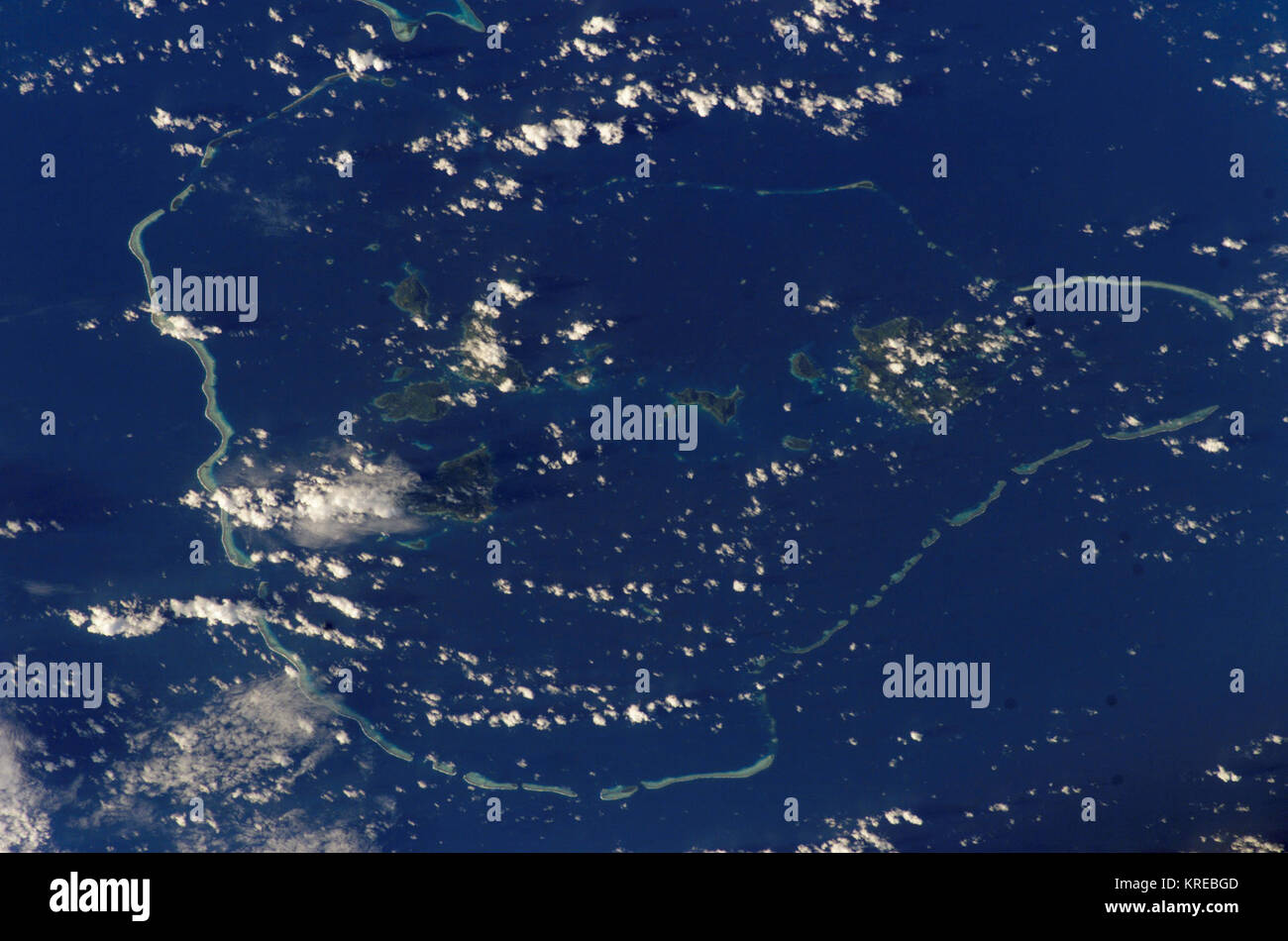 Chuuk islands (satellite Stock Photo - Alamy