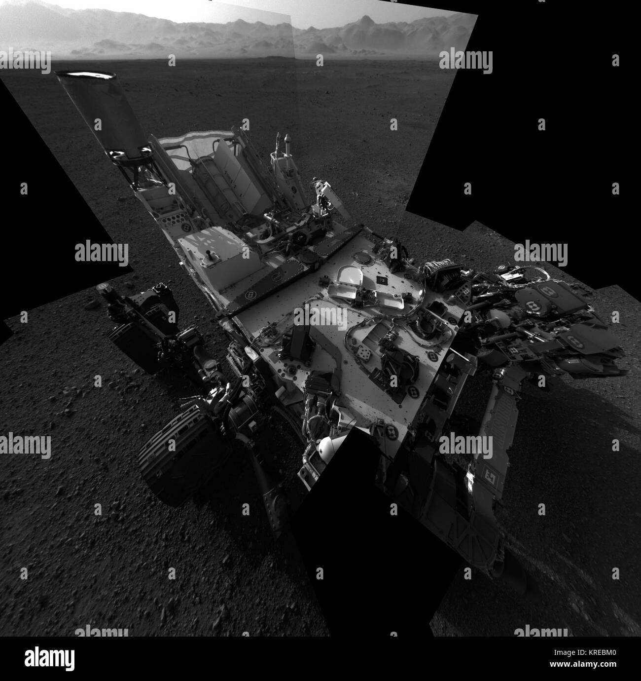 Mars curiosity rover on Black and White Stock Photos & Images - Alamy