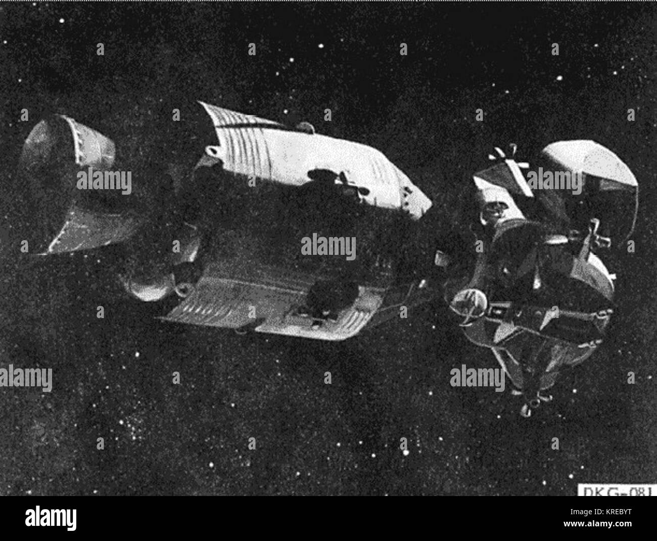 Docking ascent stage to CSM Stock Photo - Alamy
