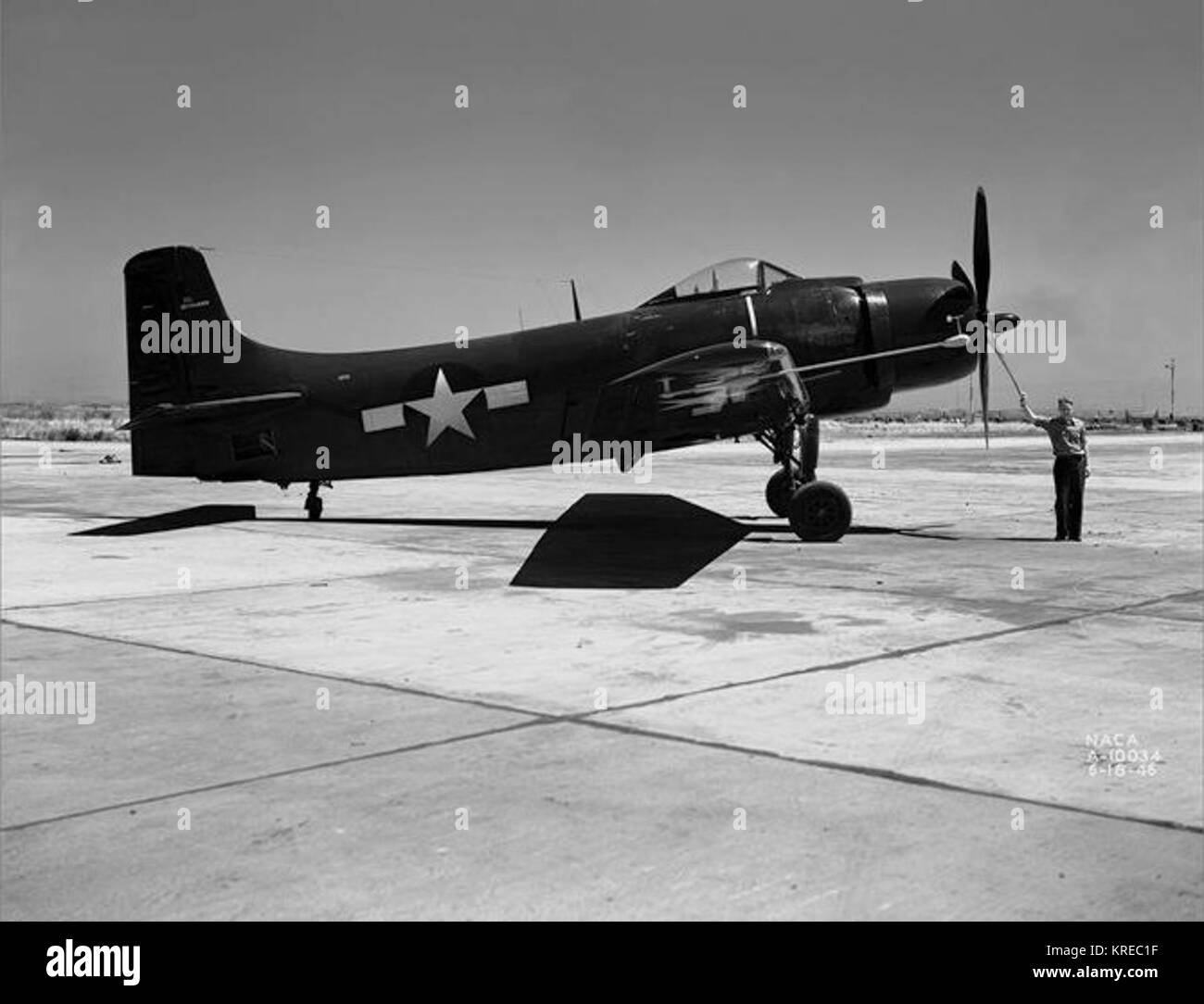 Douglas XBT2D-1 Skyraider prototype NACA Stock Photo - Alamy