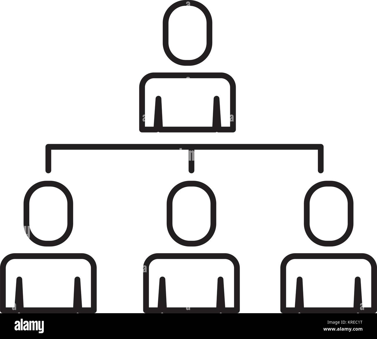 business people organizational hierarchical scheme Stock Vector Image ...