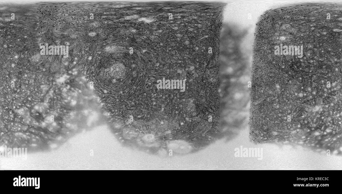 Callisto map NASA JPL Voyager Stock Photo - Alamy