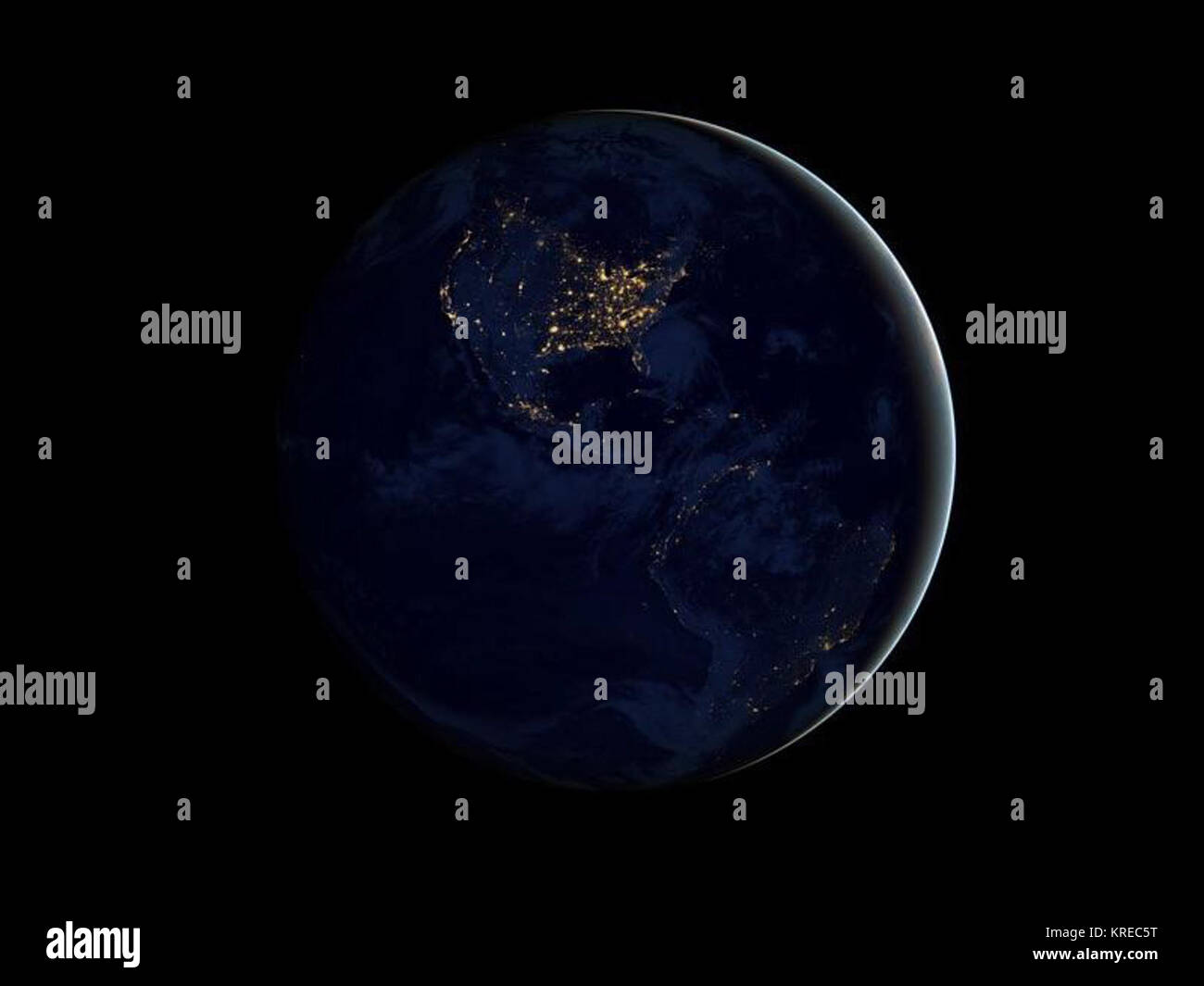 Earth at night NASA Stock Photo - Alamy