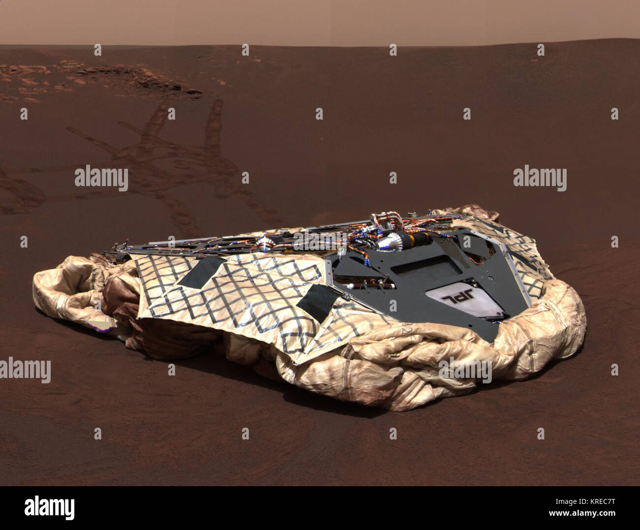 Challenger Memorial Station At Meridiani Planum Stock Photo - Alamy