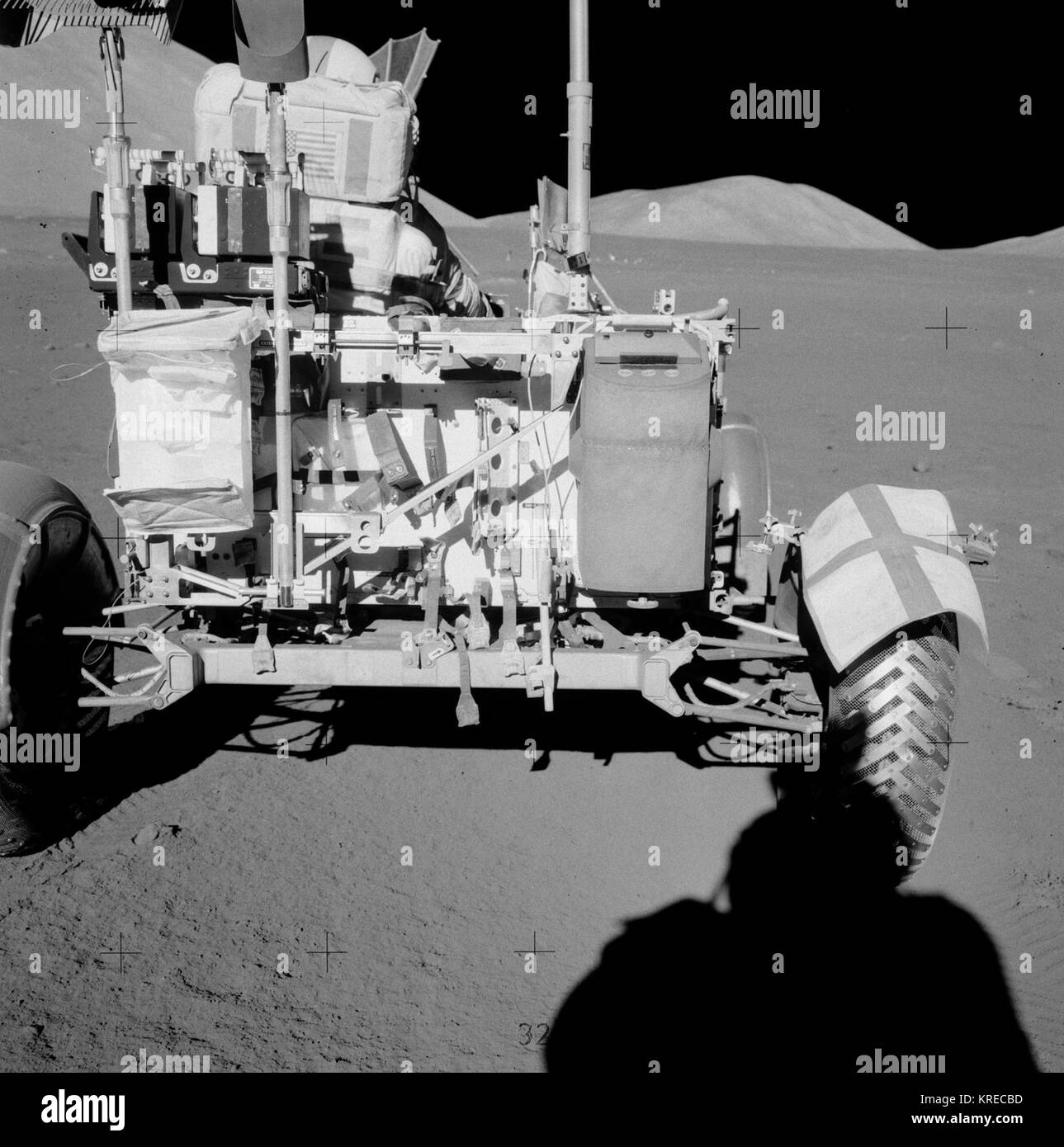 Apollo 17 rover AS17-135-20542HR Stock Photo - Alamy