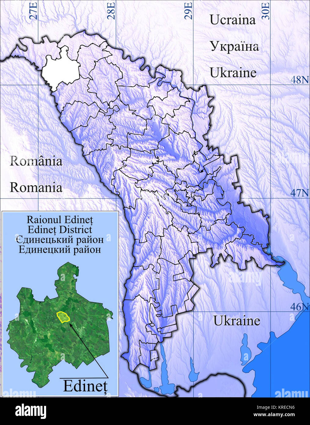 EdineC5A3 location map Stock Photo - Alamy