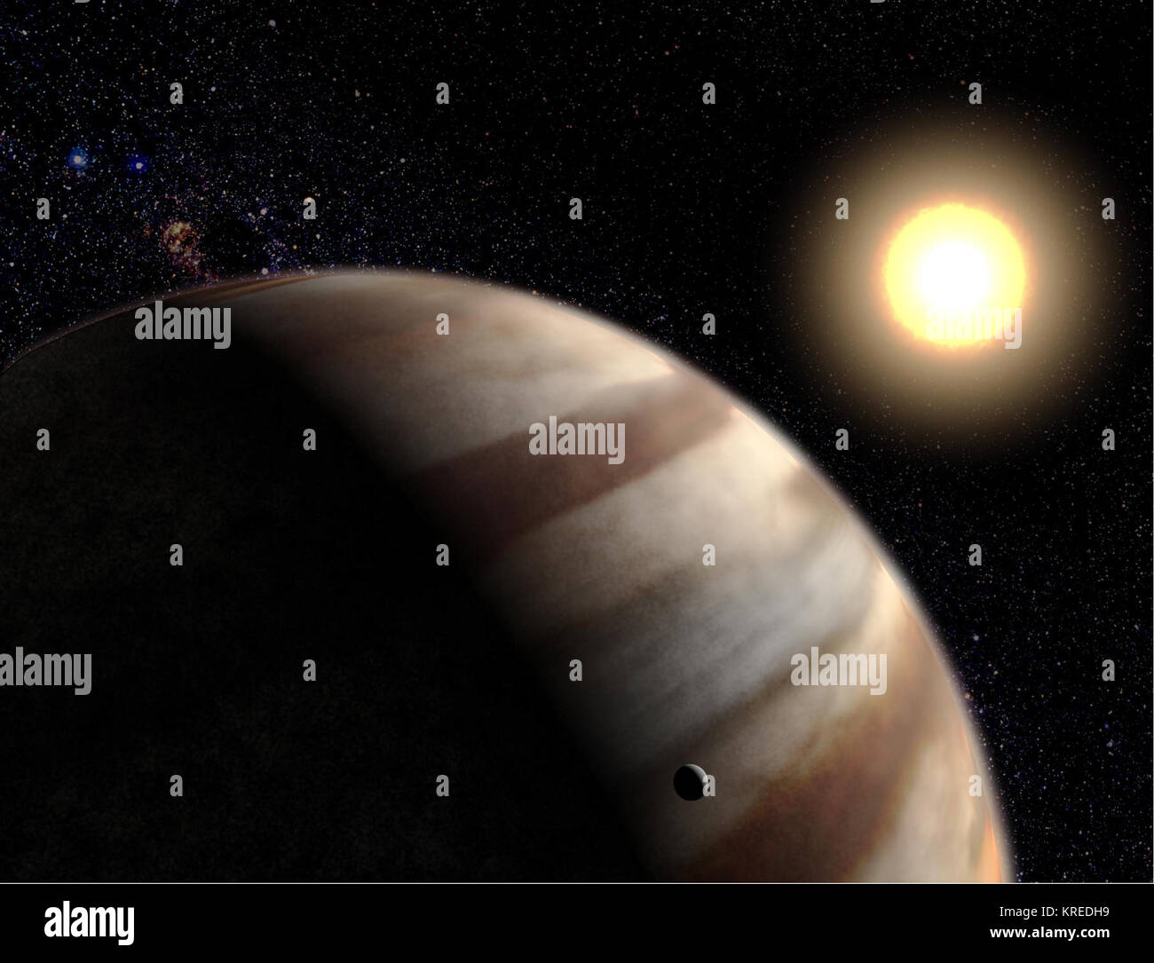 HD 209458 b Artwork Stock Photo - Alamy