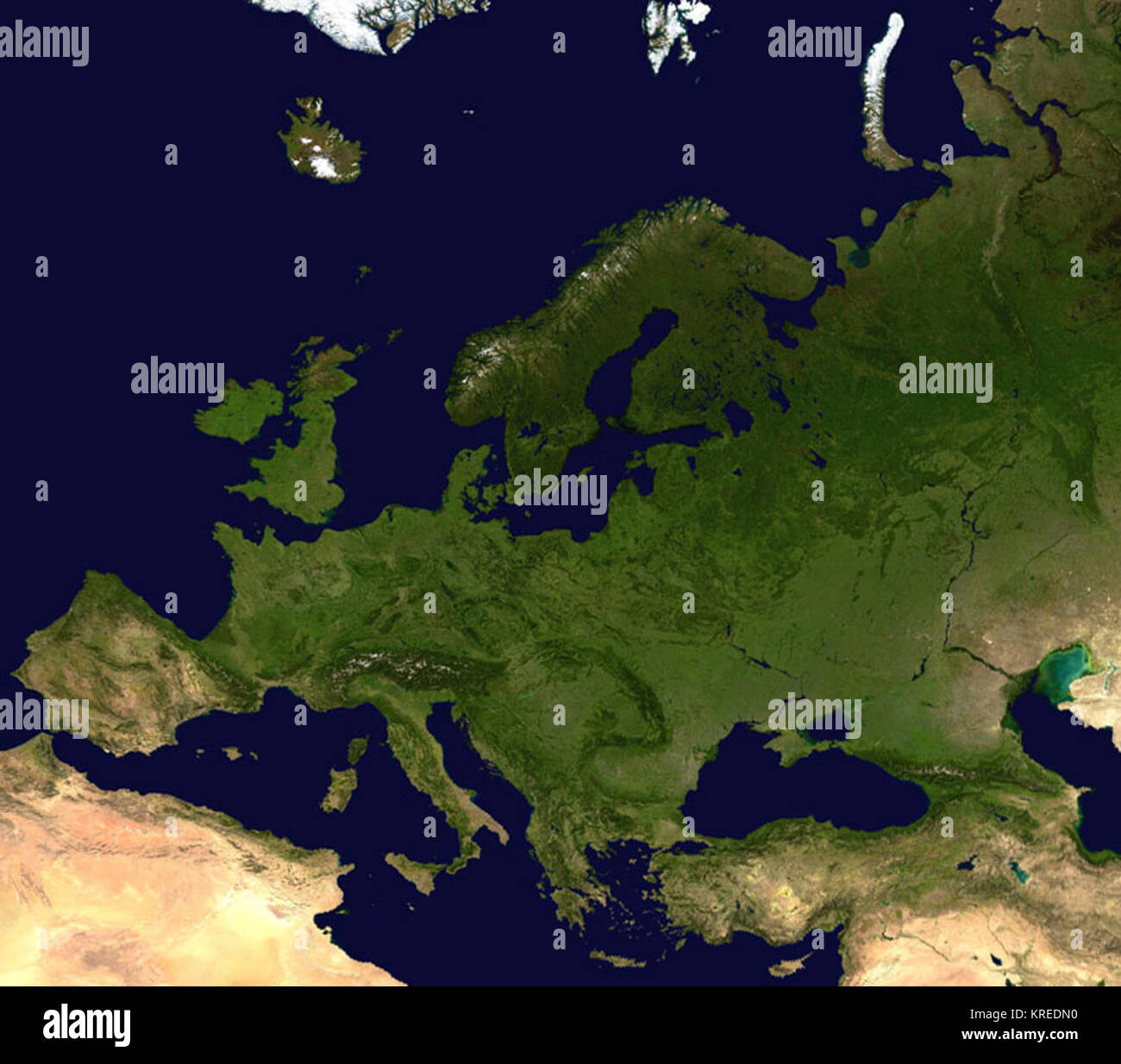 Europe satellite globe Stock Photo - Alamy