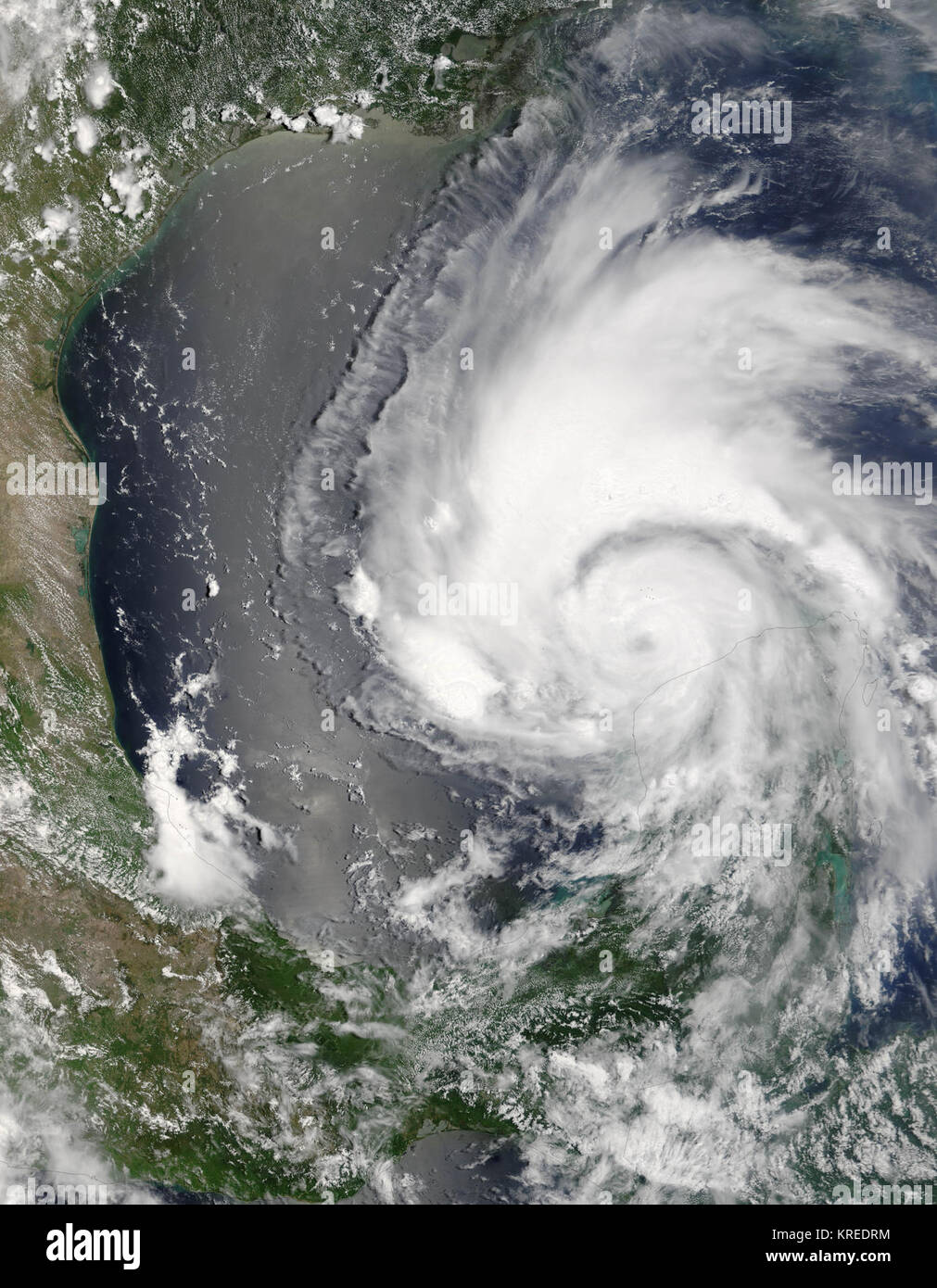 Hurricane Emily 18 july 2005 1710Z Stock Photo - Alamy