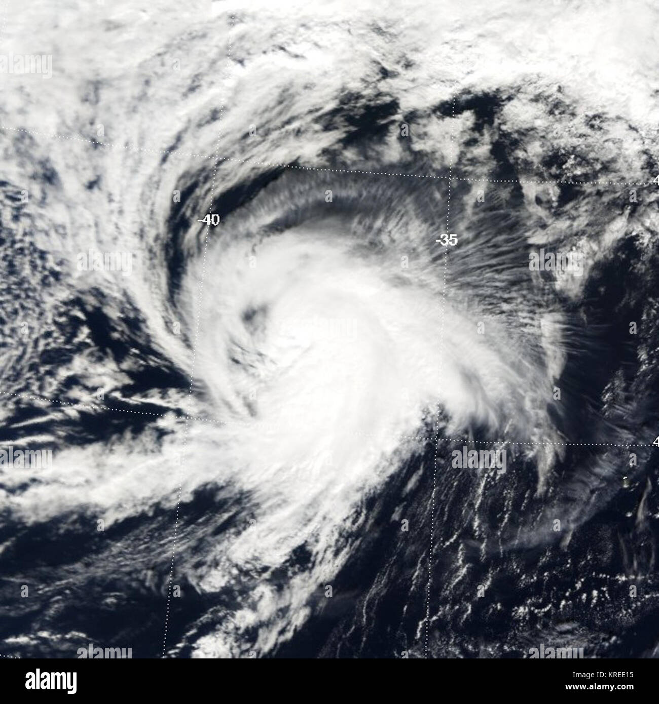 Hurricane Lisa 02 oct 2004 1300Z Stock Photo - Alamy