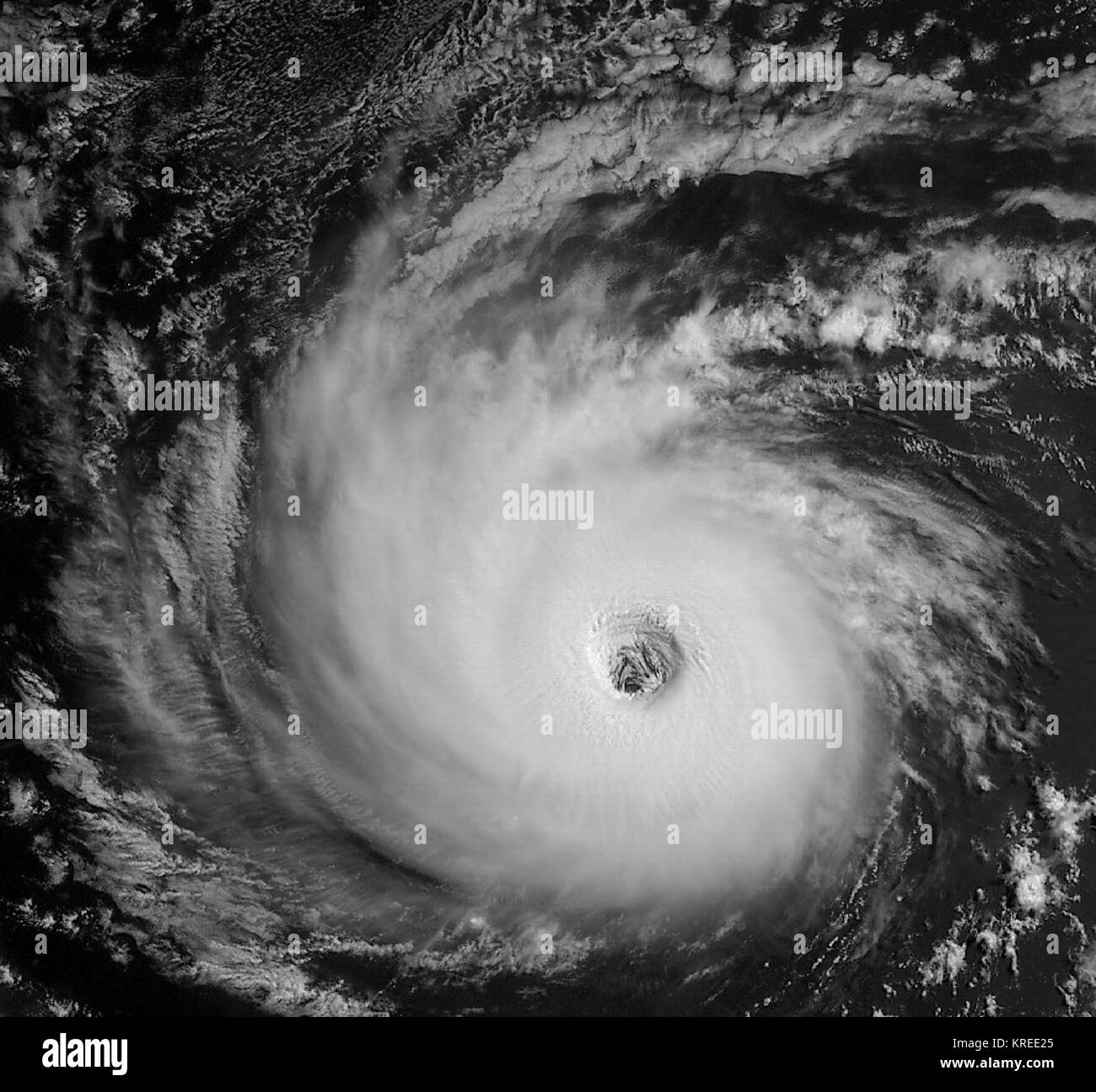 Hurricane daniel 2006BW Stock Photo - Alamy