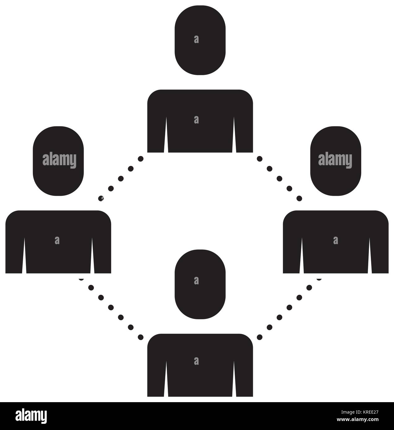 group people teamwork connection cooperation Stock Vector Image & Art ...