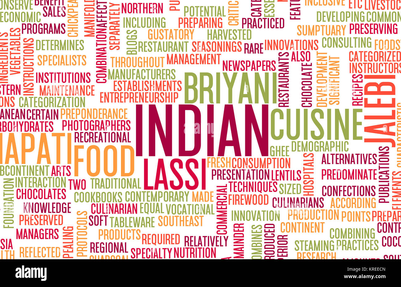 Indian Food Menu Stock Photo - Alamy