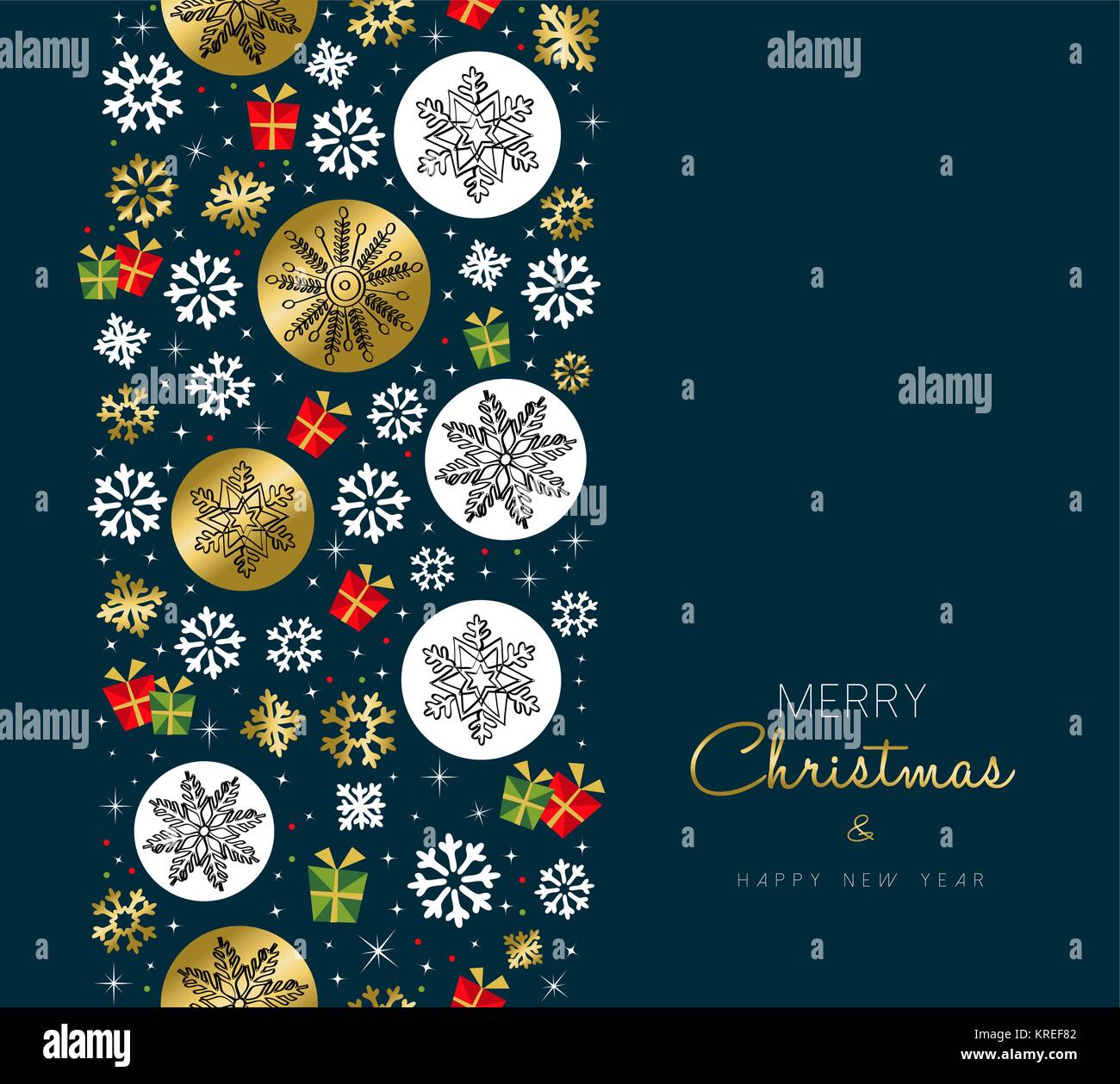 Merry Christmas seamless pattern card with text quote message for new ...