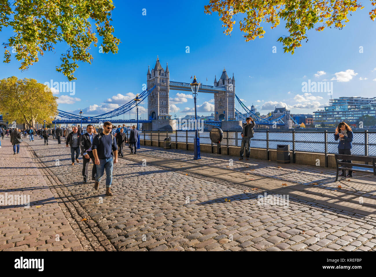 LONDON, UNITED KINGDOM - NOVEMBER 06: Tower of London riverside area ...