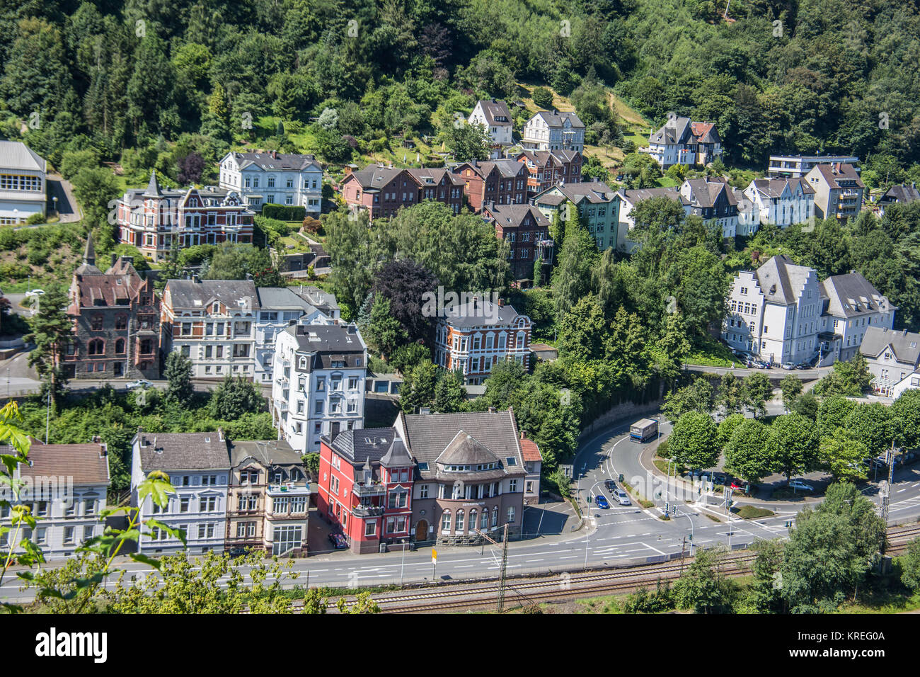 Altena Innenstadt an der Lenne Stock Photo - Alamy