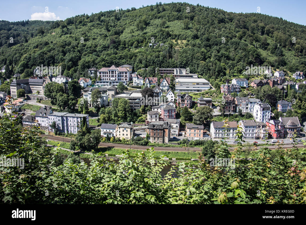 Altena Innenstadt an der Lenne Stock Photo - Alamy