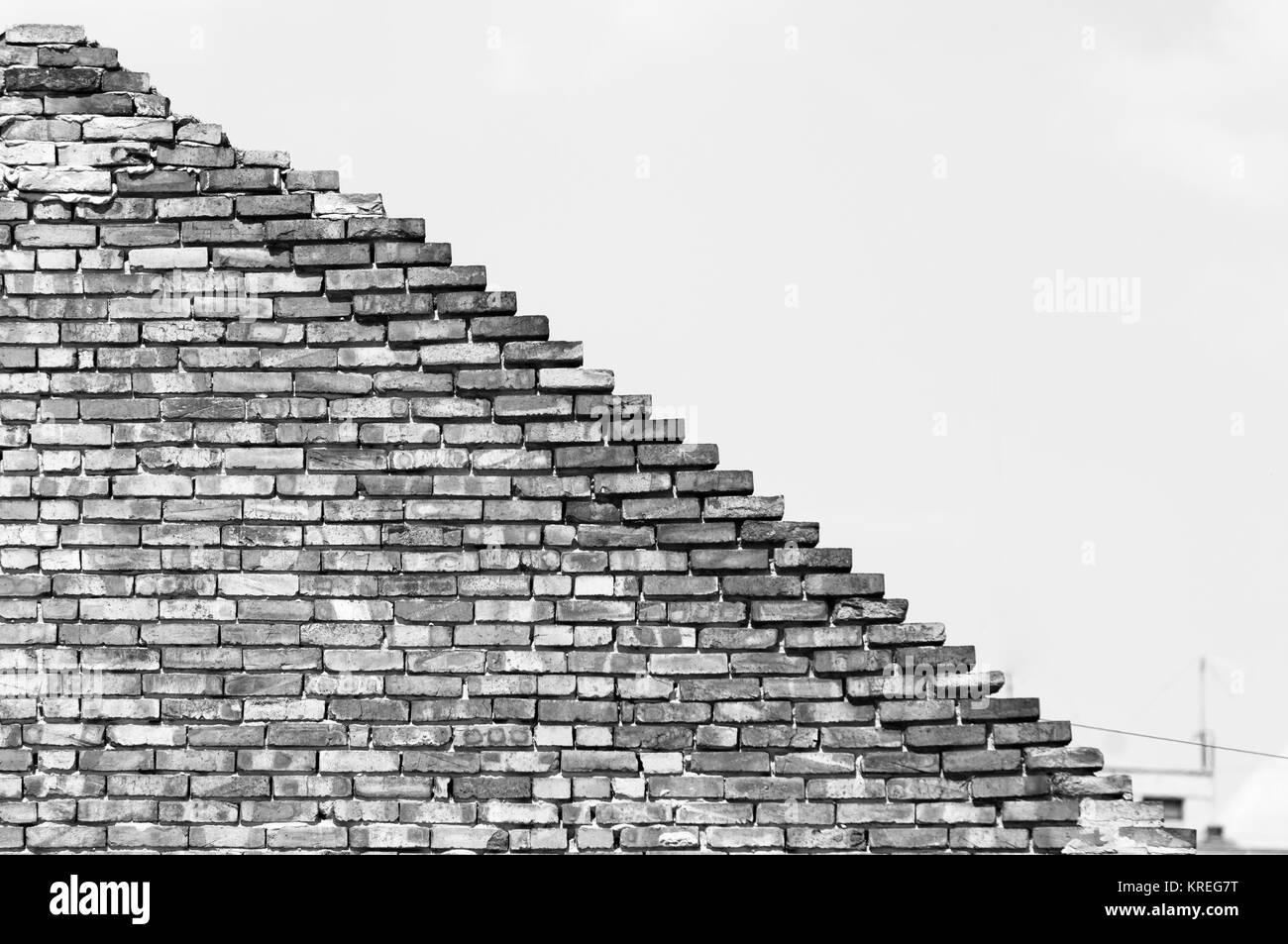 Diagonal white brick wall texture hi-res stock photography and images ...