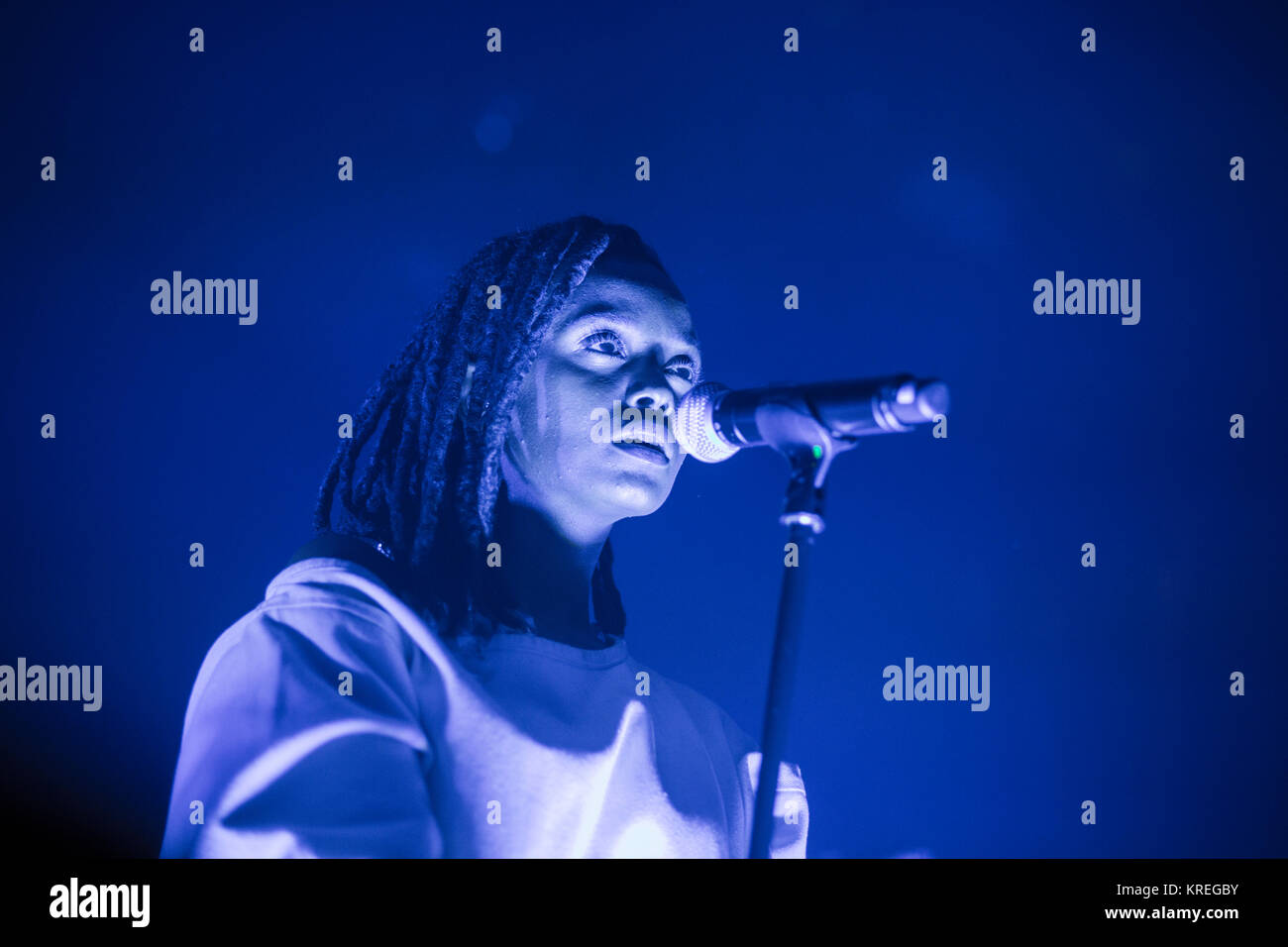 Denmark, Copenhagen - December 11, 2017. The American singer and ...