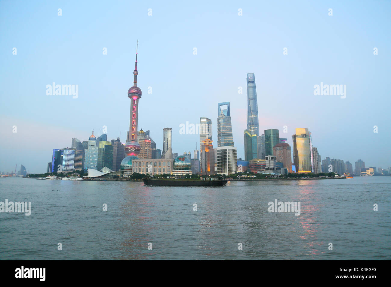 shanghai pudong cityscape Stock Photo - Alamy