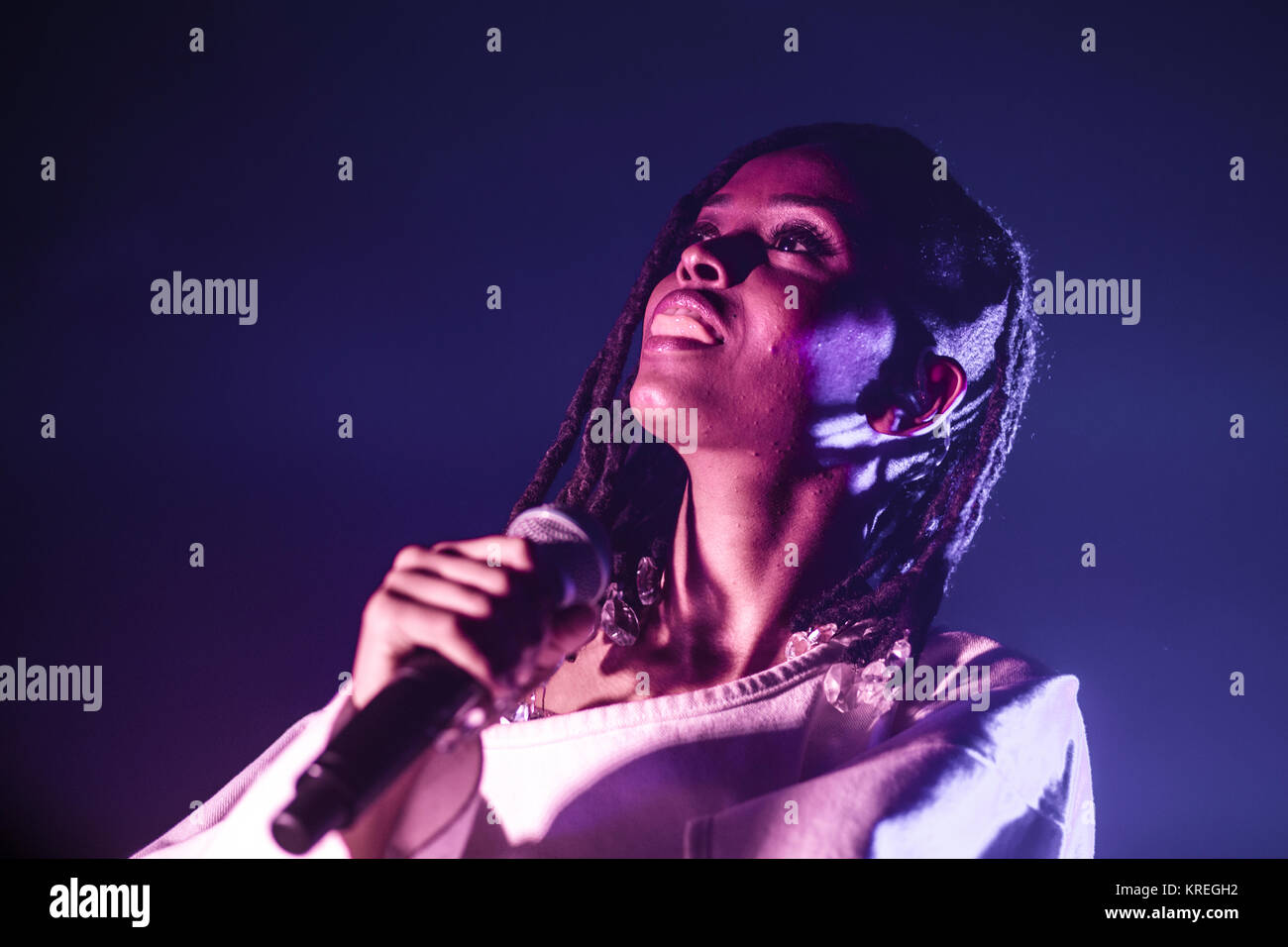 Denmark, Copenhagen - December 11, 2017. The American singer and ...