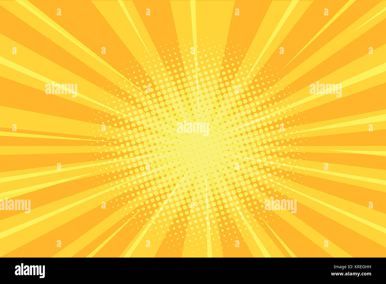 yellow rays comics retro background Stock Photo - Alamy