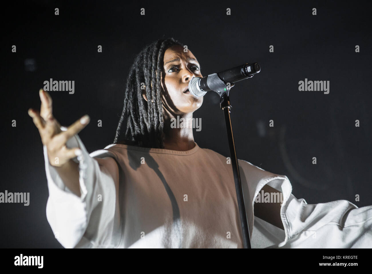 Denmark, Copenhagen - December 11, 2017. The American singer and ...