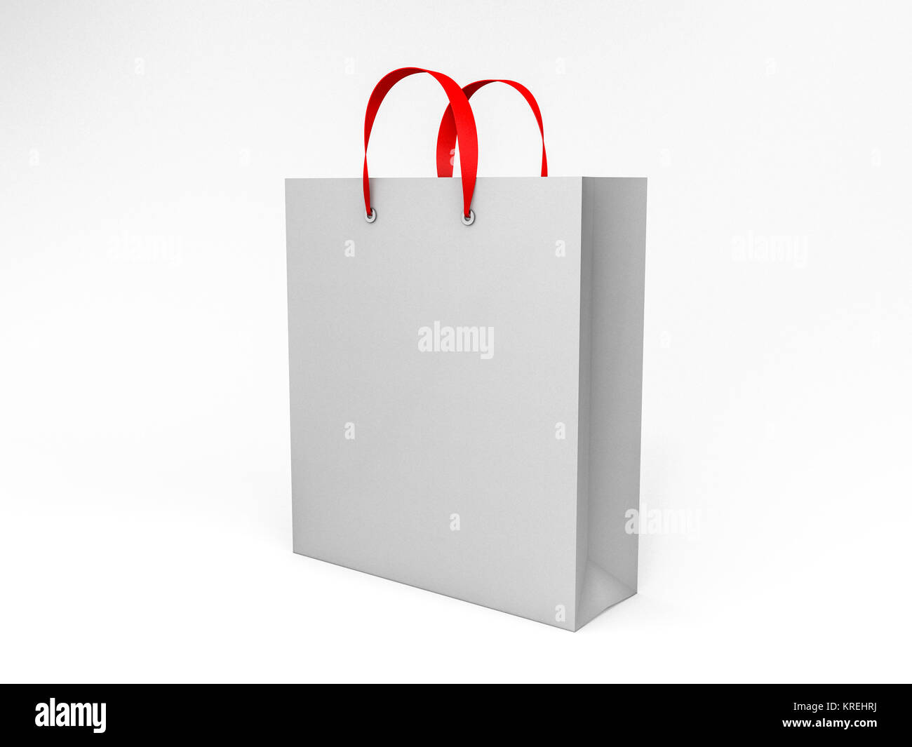 Empty Shopping Bag for advertising and branding. 3D rendering Stock ...