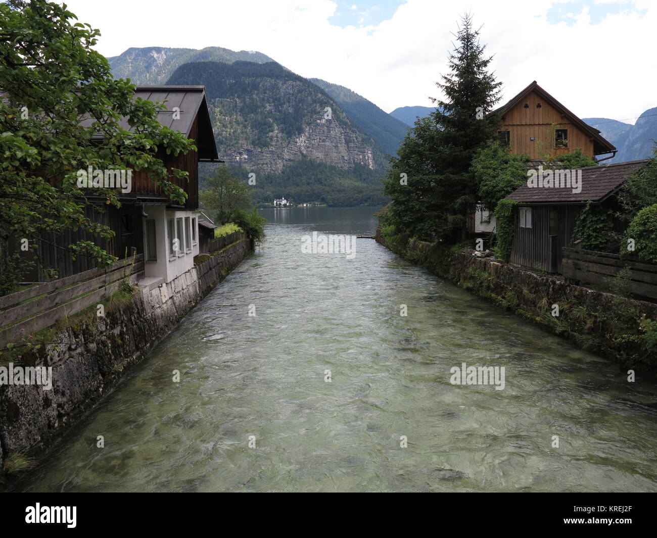 Hallstatt, old city centre, Austria Stock Photo - Alamy
