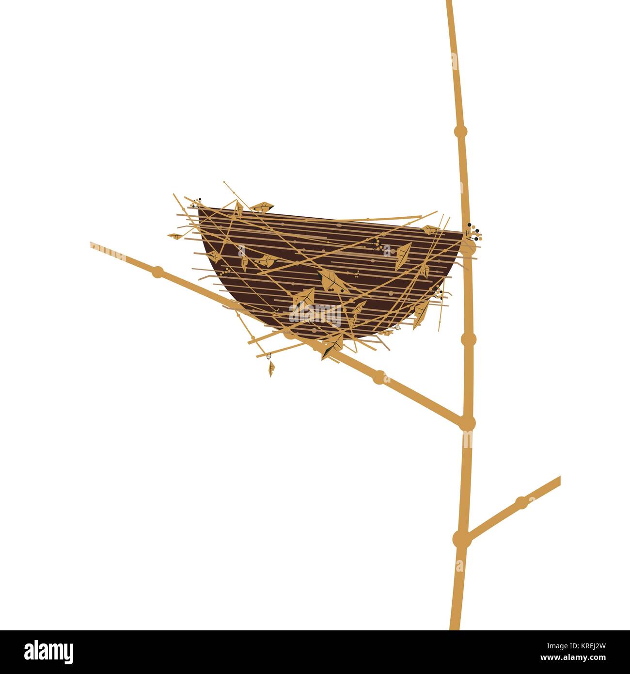 Empty nest drawing hi-res stock photography and images - Alamy