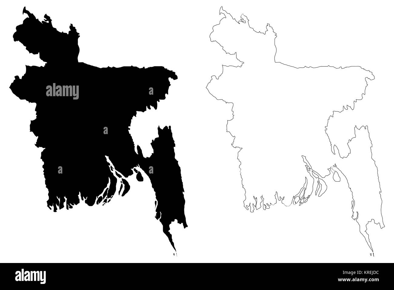 Bangladesh map drawing hi-res stock photography and images - Alamy