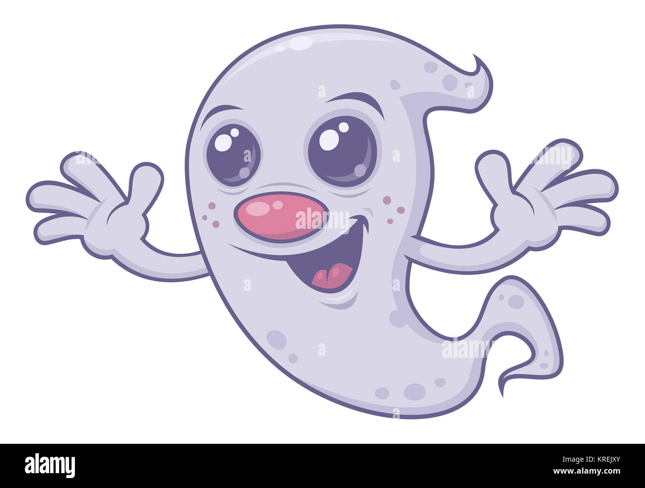 Cute Retro Ghost Stock Photo - Alamy