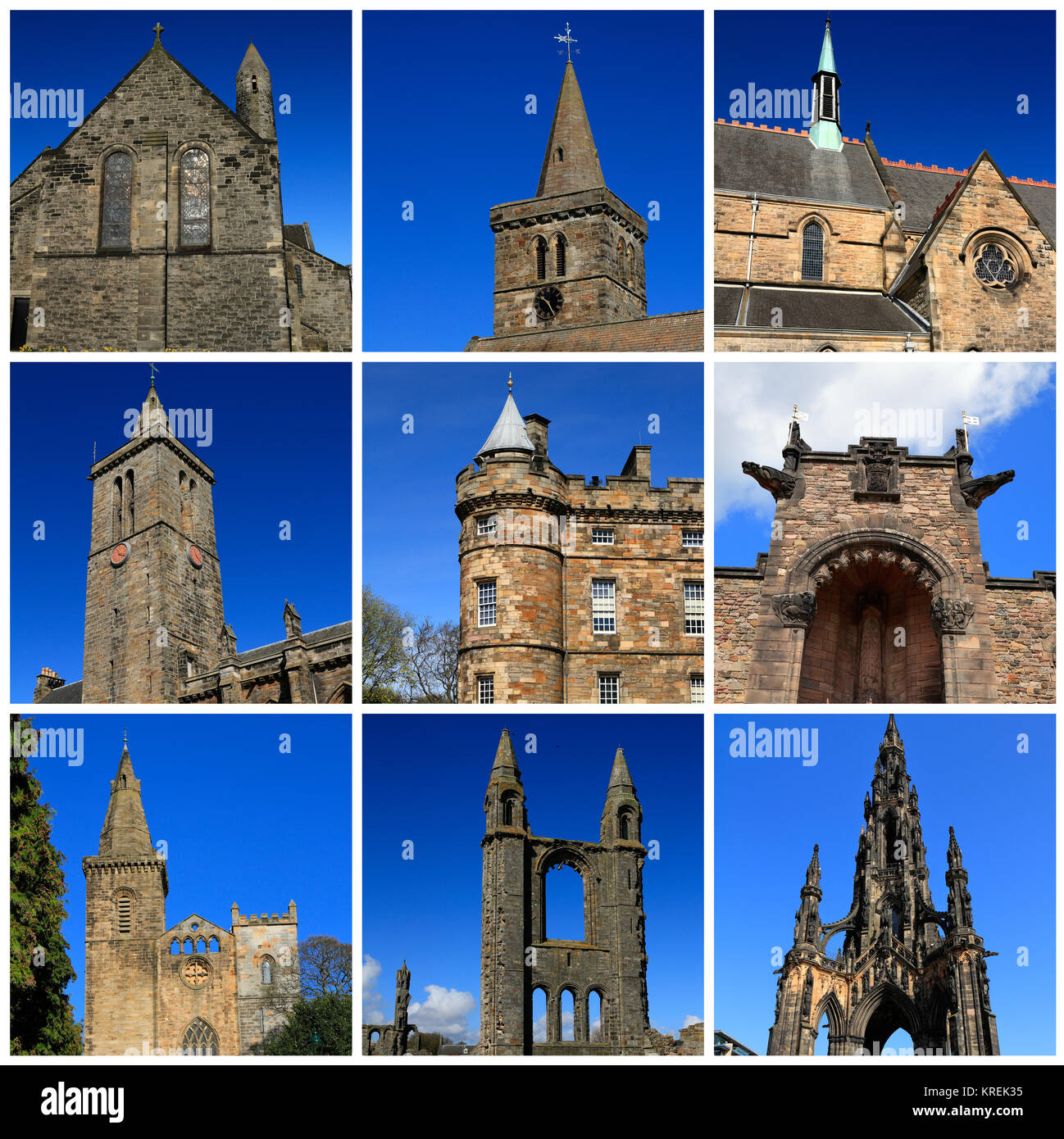 Impressions of Scotland, Collage of Travel Images Stock Photo - Alamy