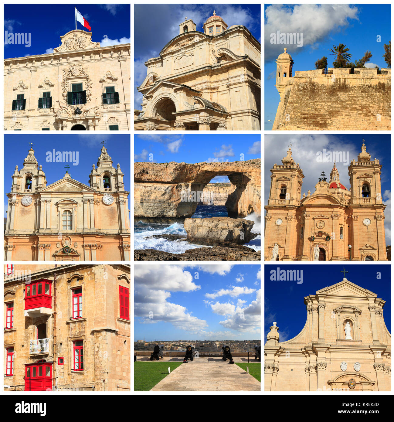 Impressions of Malta, Collage of Travel Images Stock Photo - Alamy