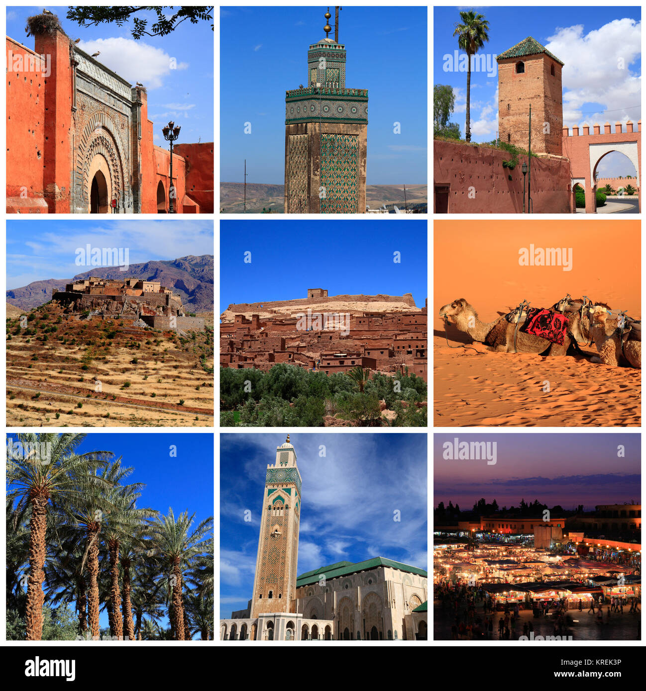 Impressions of Morocco, Collage of Travel Images Stock Photo - Alamy
