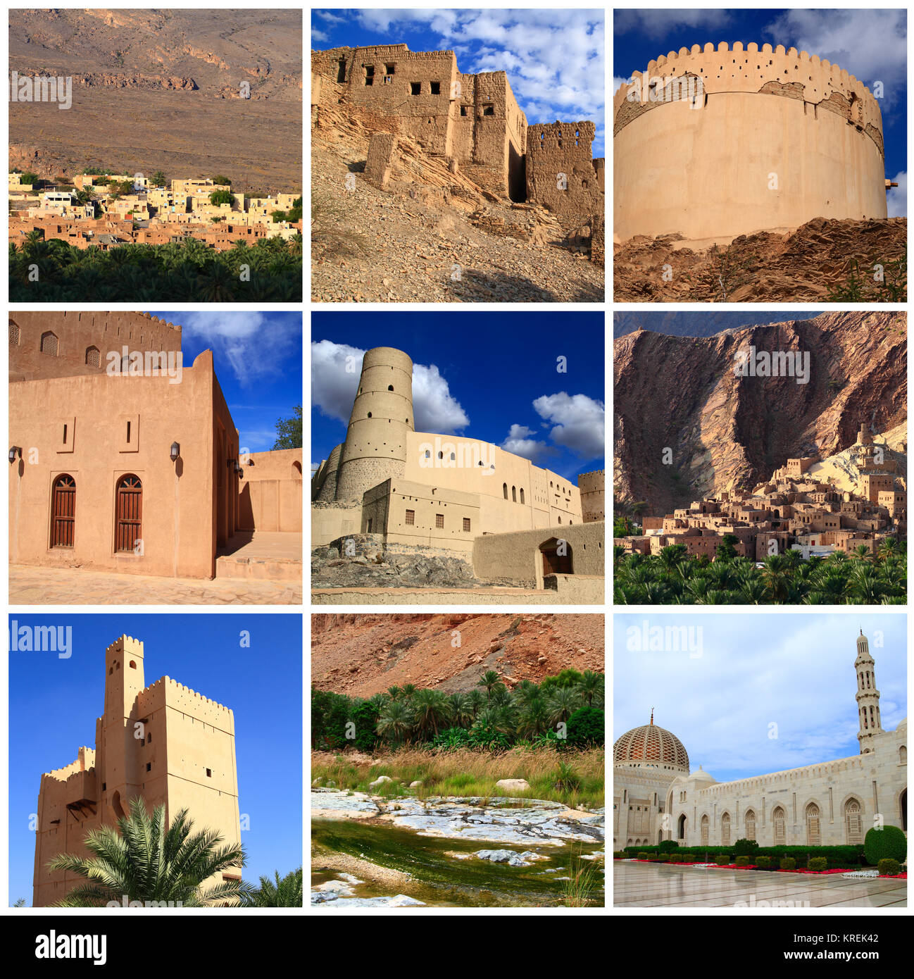 Impressions of Oman, Collage of Travel Images Stock Photo - Alamy