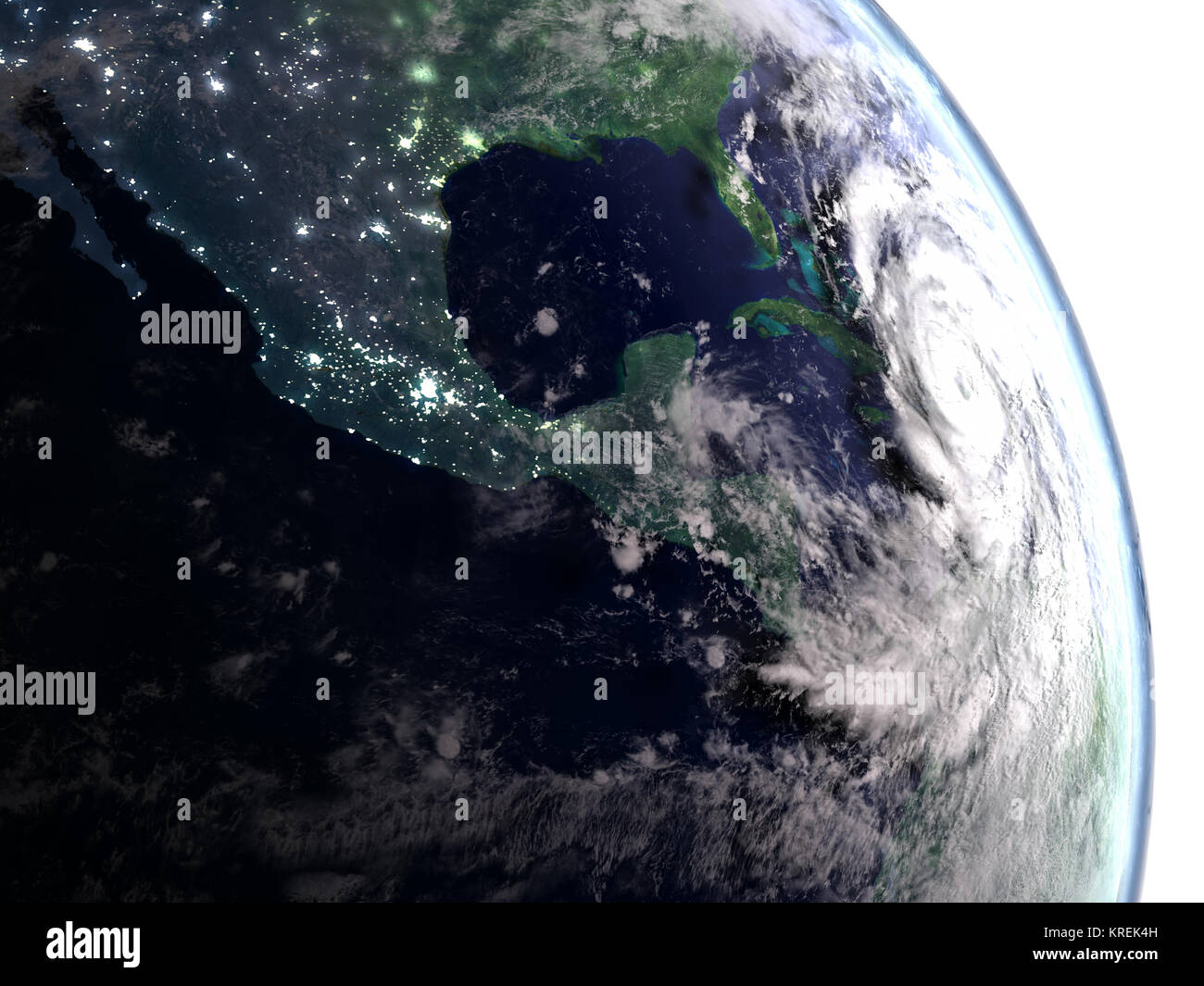 Hurricane Matthew in early morning Stock Photo - Alamy