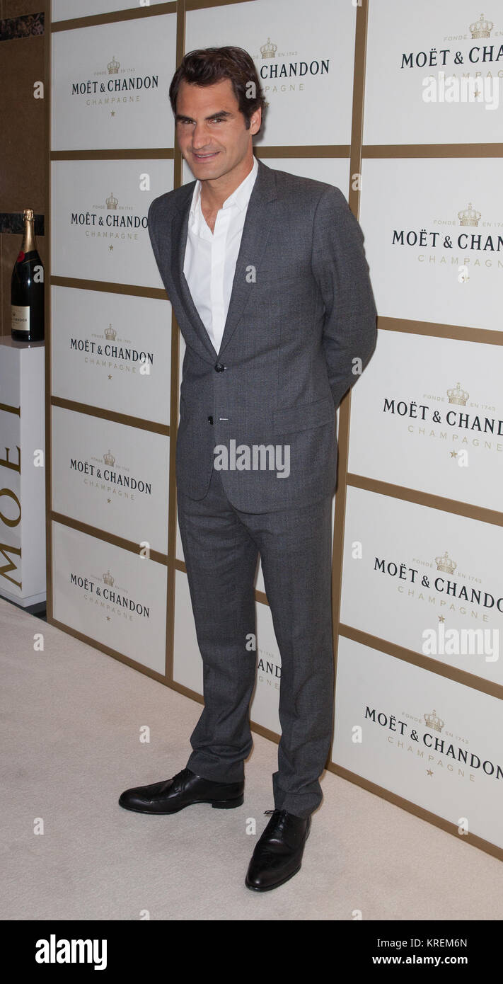 Roger federer moet chandon event hi-res stock photography and images ...