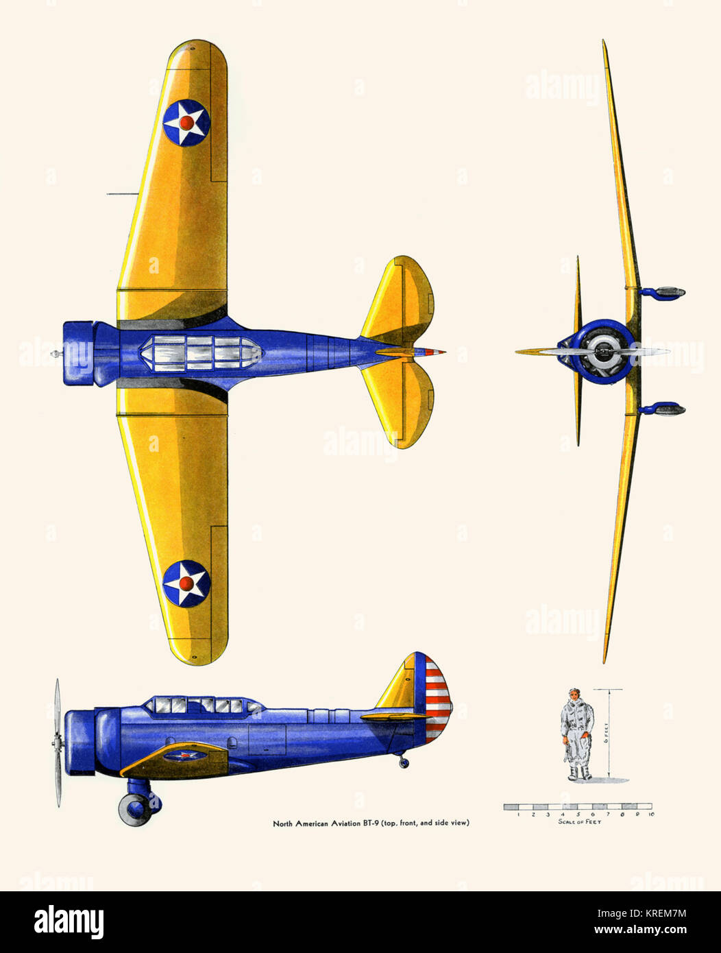 North American Aviation BT-9 Stock Photo - Alamy