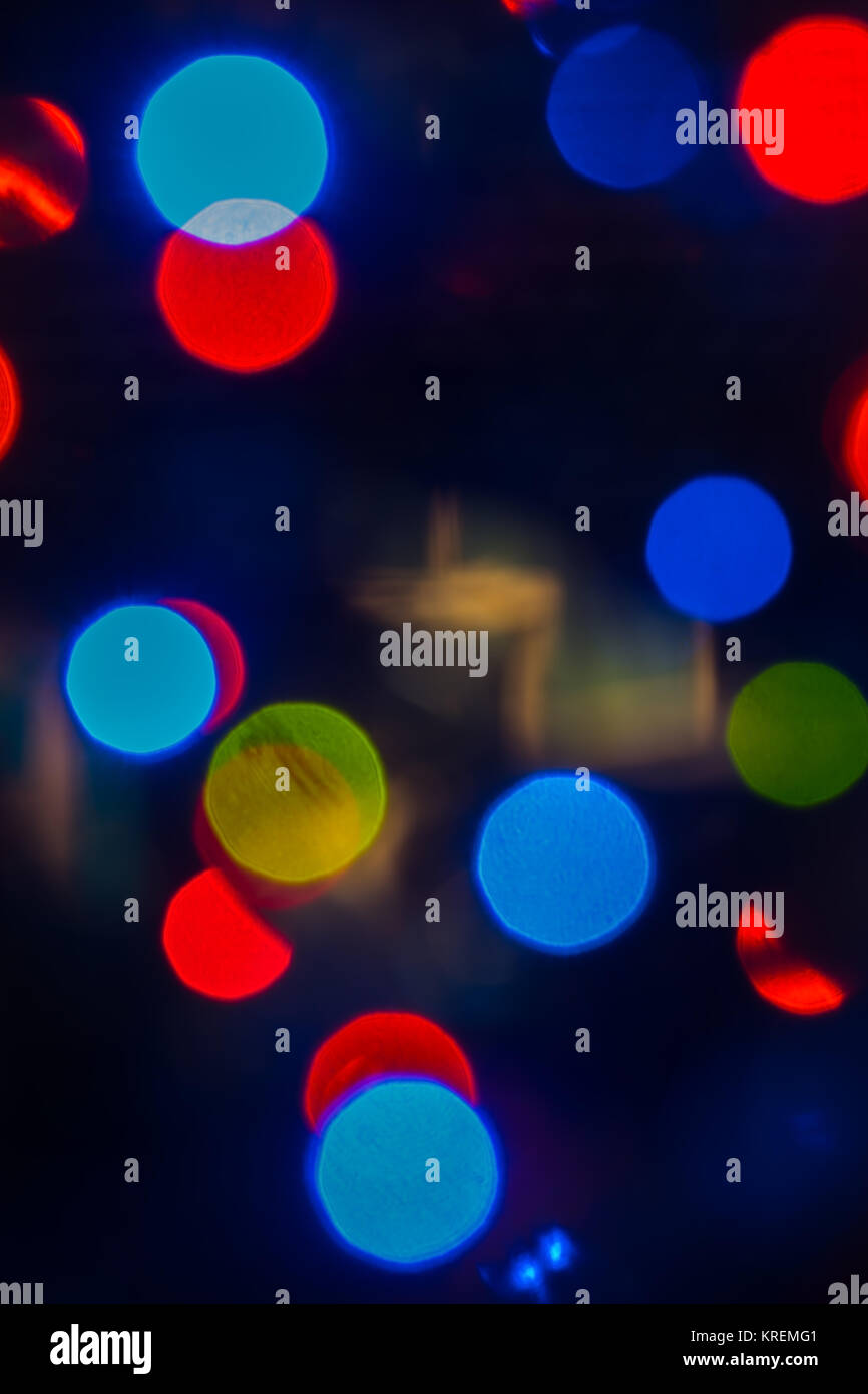 Colourful out of focus lights Stock Photo - Alamy