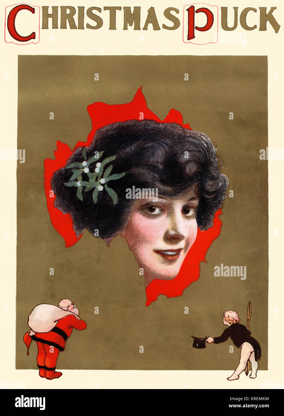 Puck Christmas 1912 Stock Photo - Alamy