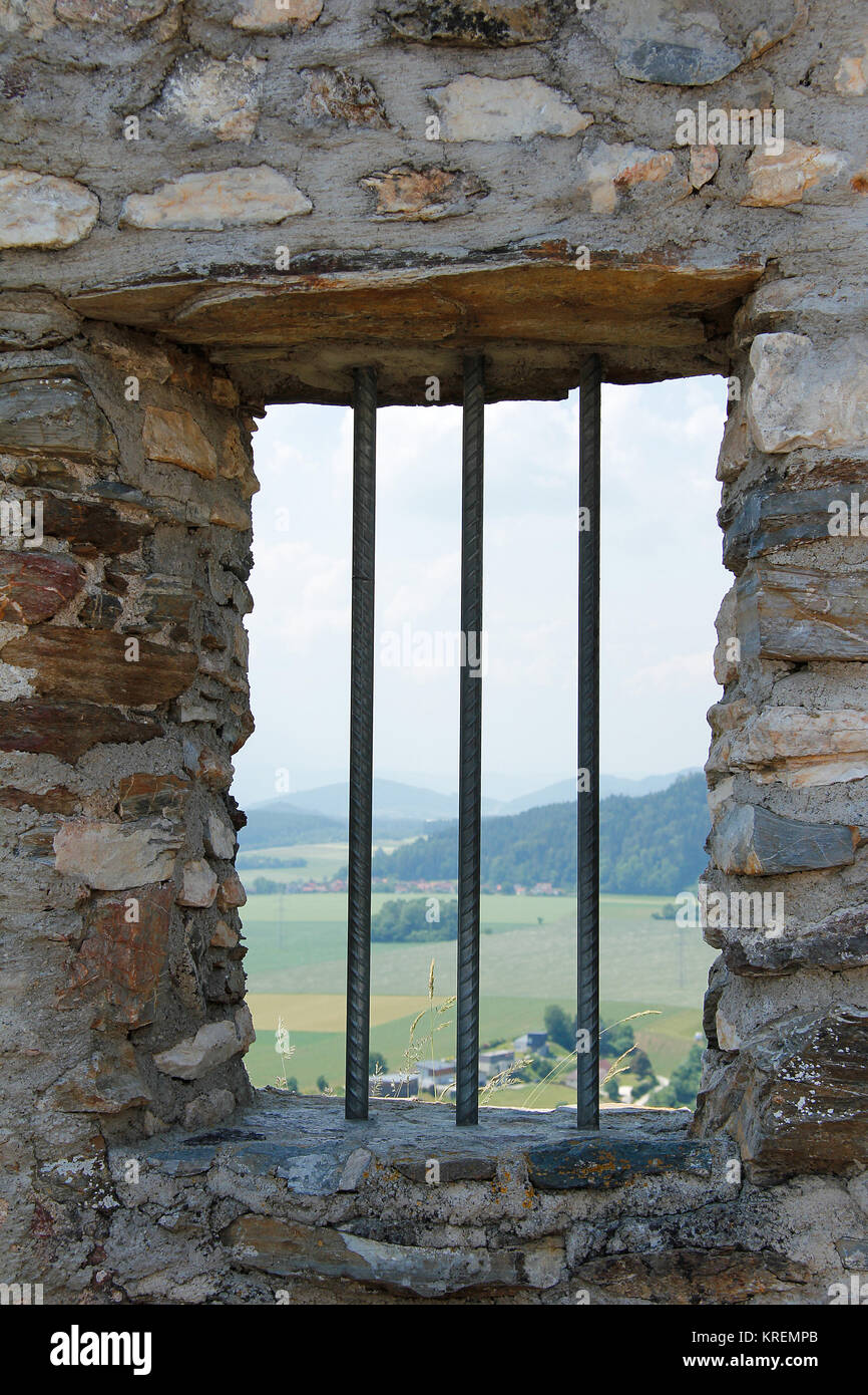 castle window with lattice Stock Photo - Alamy
