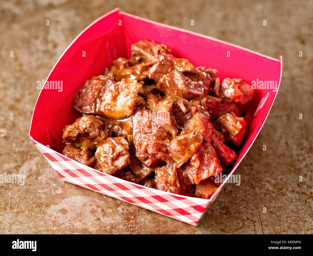 rustic american barbecued pork Stock Photo - Alamy