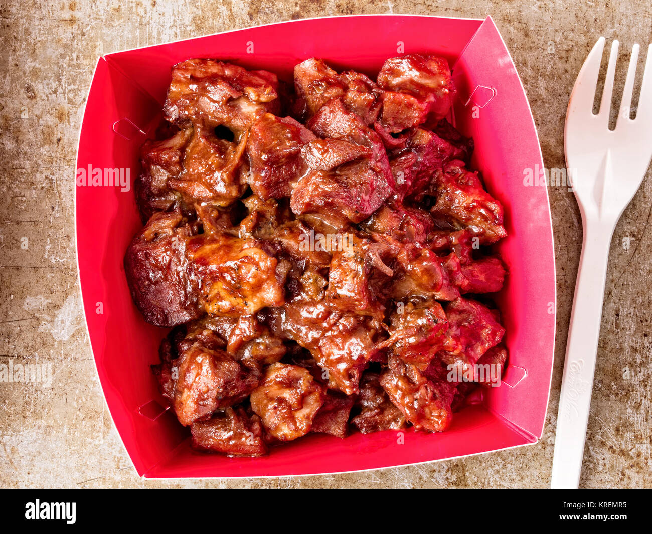 rustic american barbecued pork Stock Photo - Alamy
