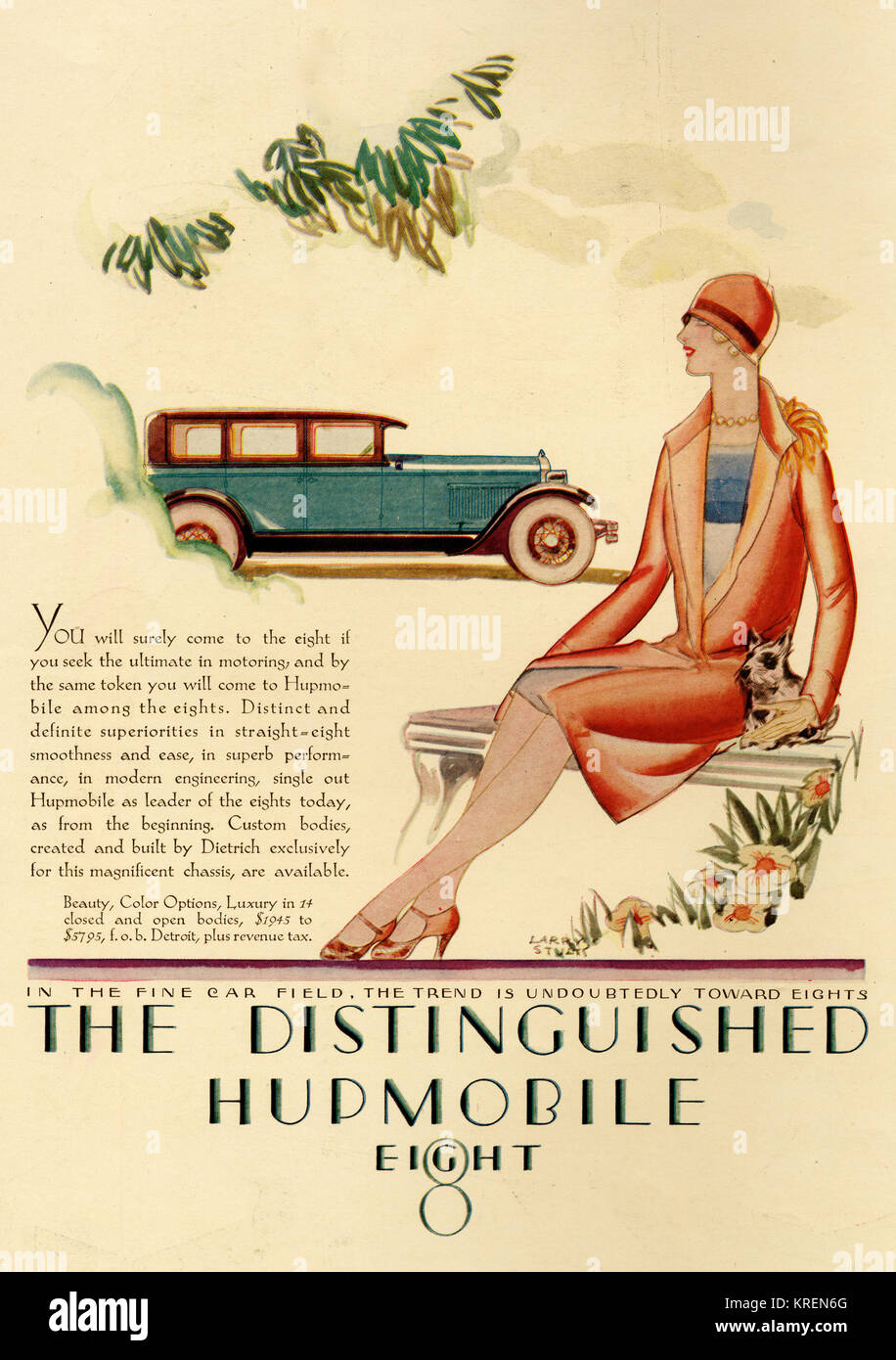 Hupmobile 8; With Scotty Stock Photo - Alamy