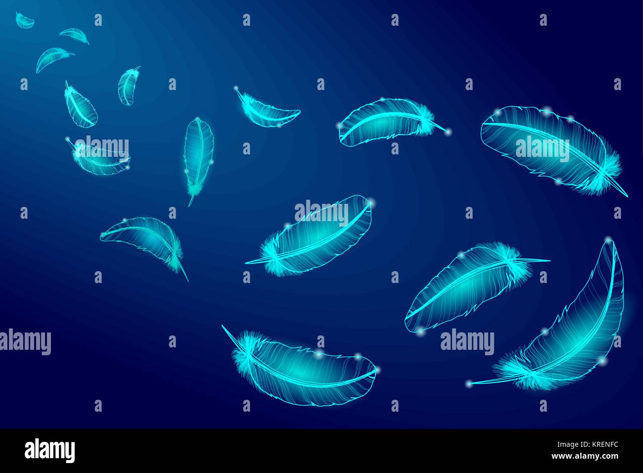 Neon feather hi-res stock photography and images - Alamy