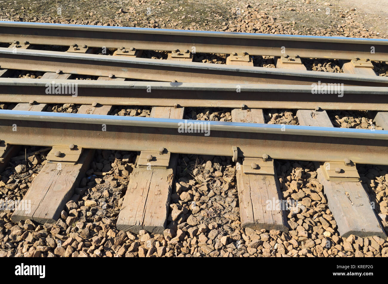 The rails on the railway is a road for trains.Here moving locomotive ...